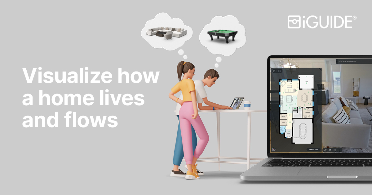 Enhanced iGUIDE Premium floor plans with furniture | iGUIDE